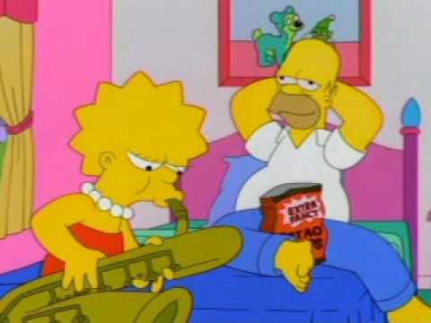 Homers opinion of Lisa's Saxophone - YouTube