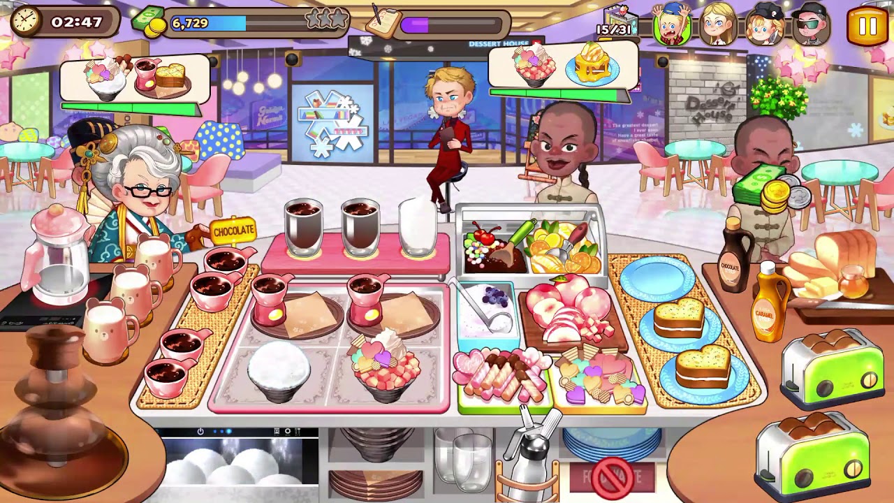 Cooking Adventure - Dessert House Master Level 5 - Full Upgrade - YouTube