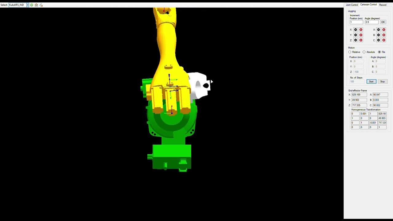 Virtual Robot Simulator Developed at IIT Delhi Robot Name Kuka KR 5 Arc ...