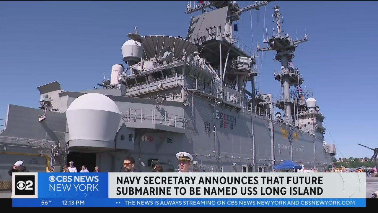 Navy to name submarine USS Long Island - YouTube
