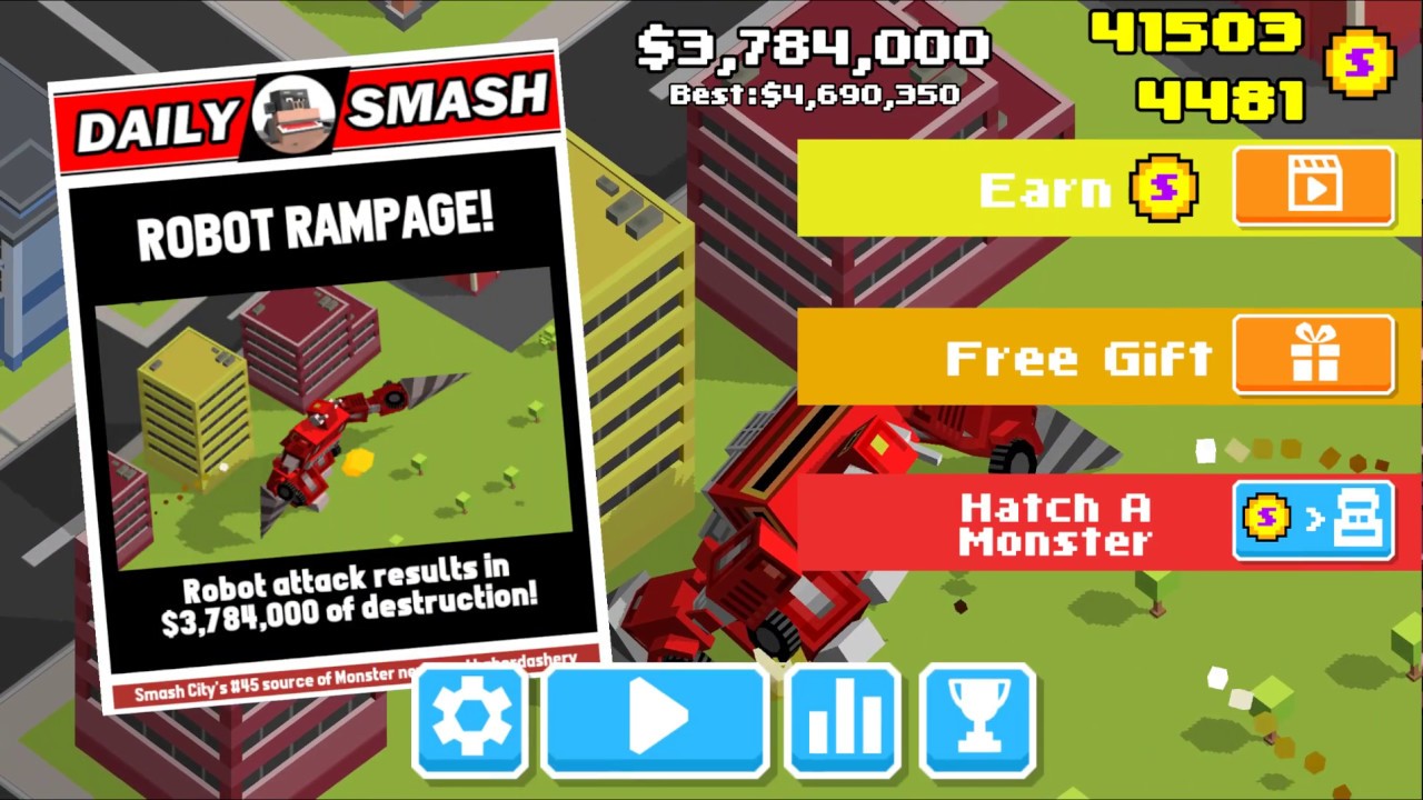 Smashy City Gameplay Walkthrough Sgt Miller ~ Robot attack results in ...