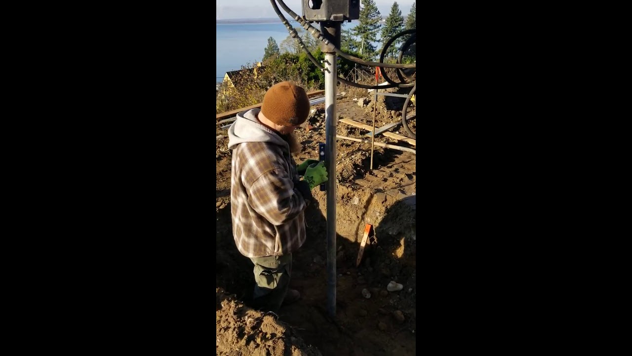GoliathTech Helical Pile Installation - YouTube