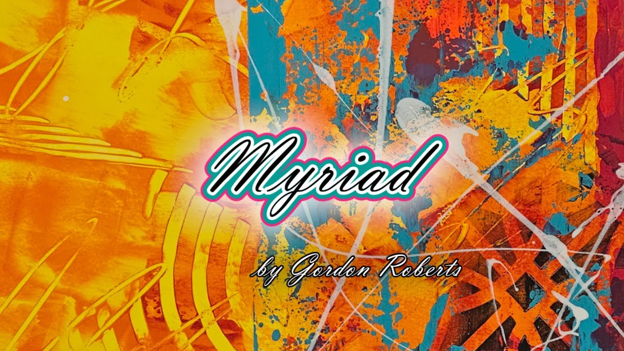 'Myriad' | Abstract no.214 | easy acrylic abstract painting | 40x60 cm ...