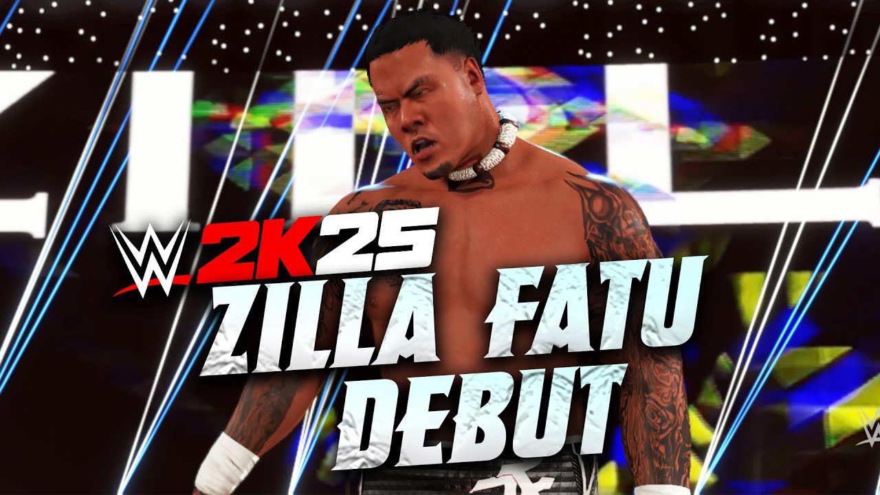 WWE 2K25 ZILLA FATU w/Call Name GFX | New WWE 2K25 Mods - YouTube