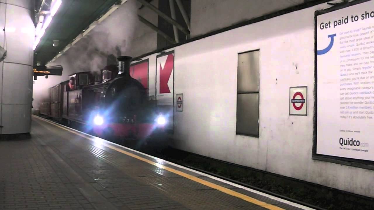Steam on the District Line - YouTube