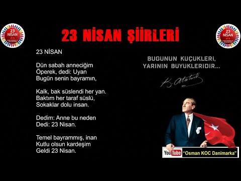 23 Nisan Şiirleri | Uzun / Kısa 20 Şiir | 23 Nisan Şarkısı