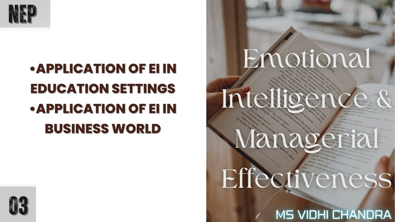 Application of EI in Education Settings | Application of EI in Business ...