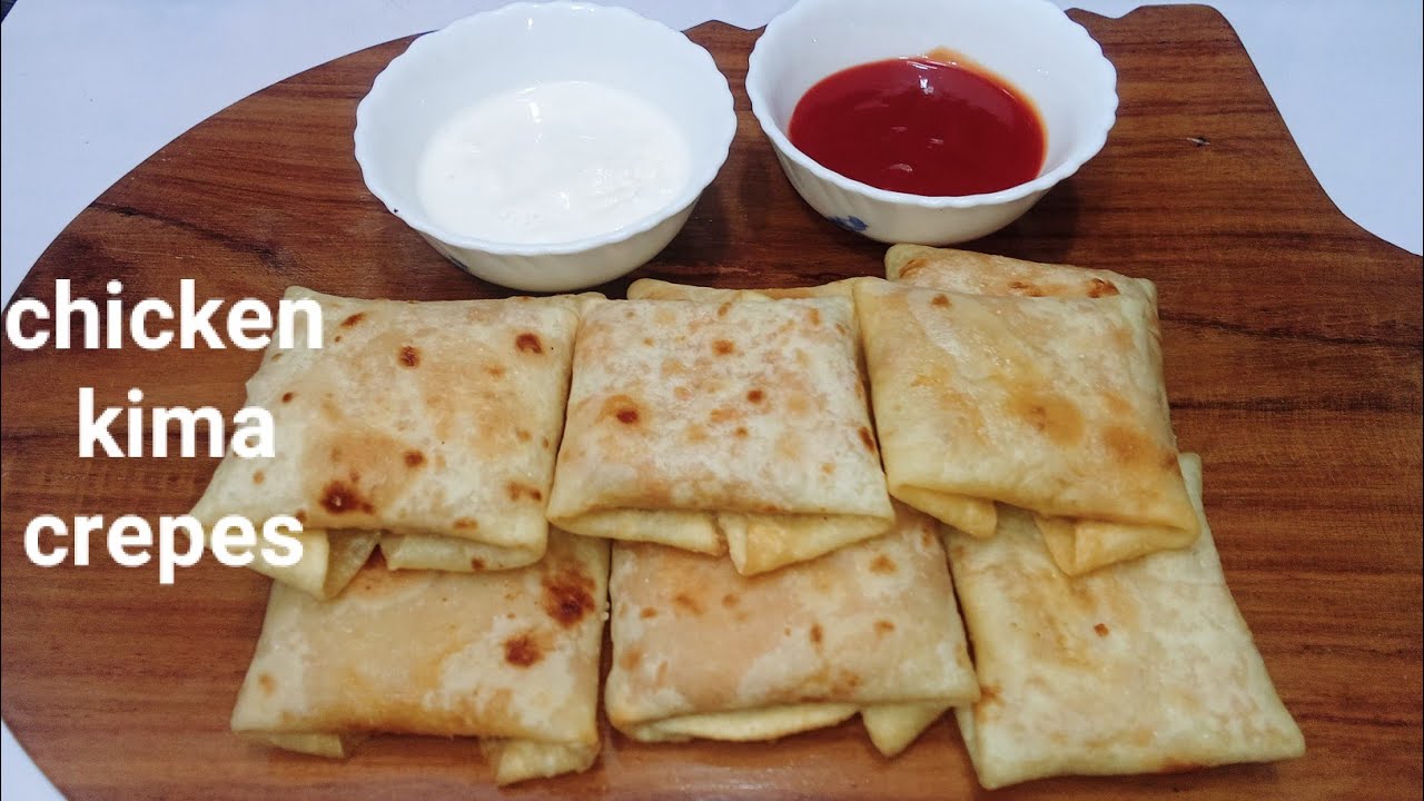 chicken kima crepes (Ramzan special)।चिकन किमा क्रेप्स रमज़ान स्पेशल ...
