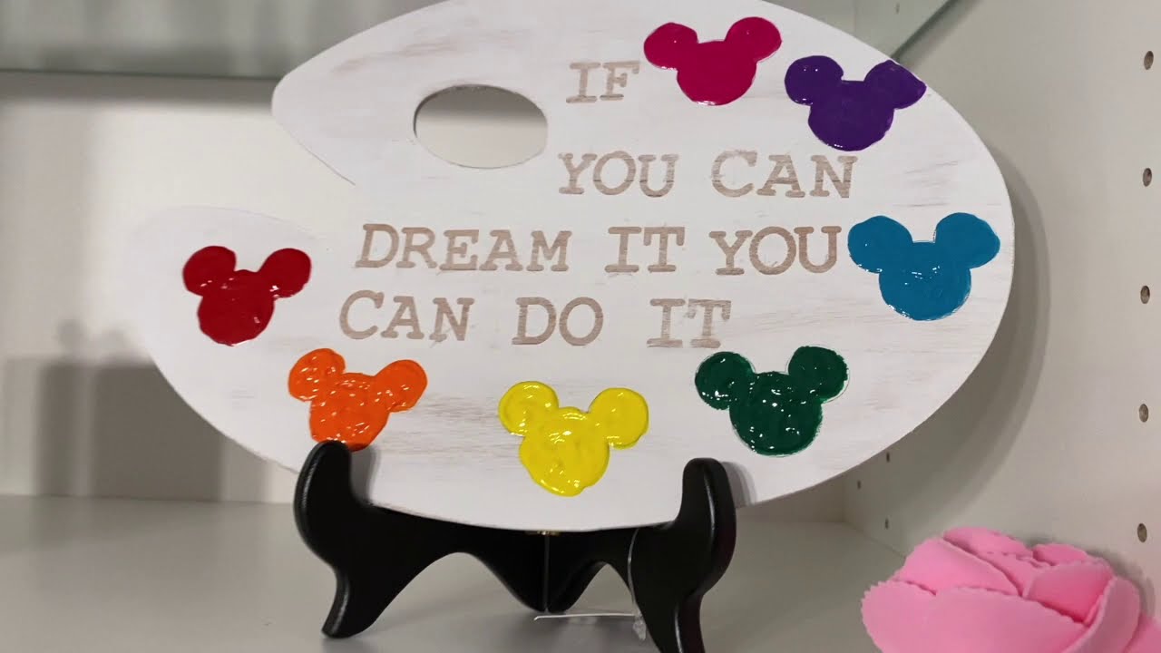 DIY Festival of the Arts Mickey Paint Pallet - YouTube