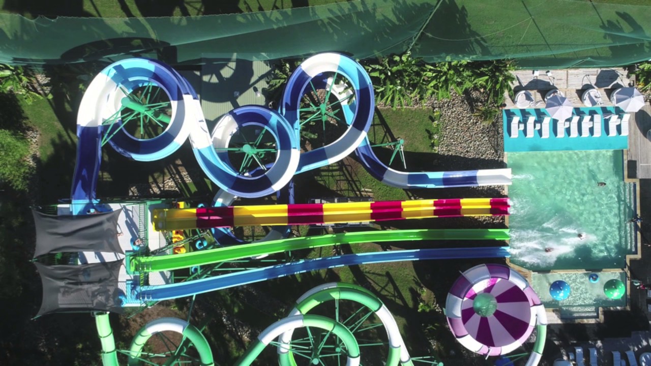 Big Bula Water Park Fiji - Drone Footage 2017 - YouTube