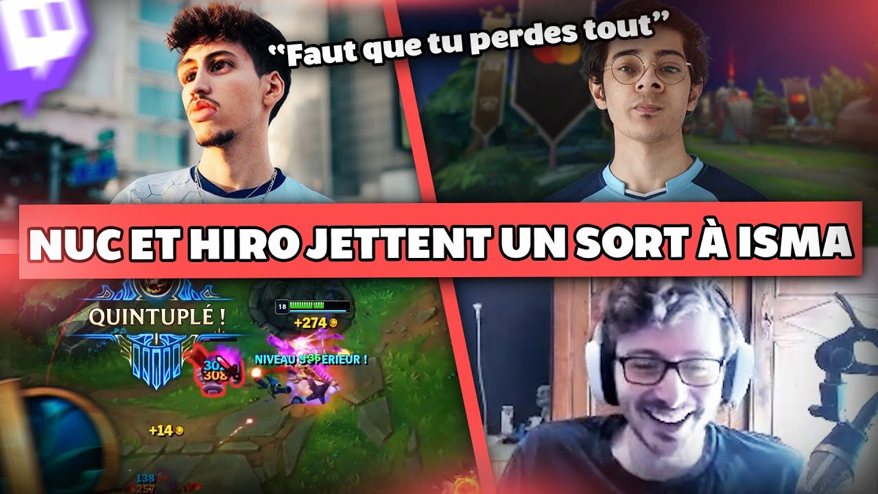 NUC JETTE UNE MALÉDICTION À ISMA... - Best Of LoL #773 Réactions - YouTube