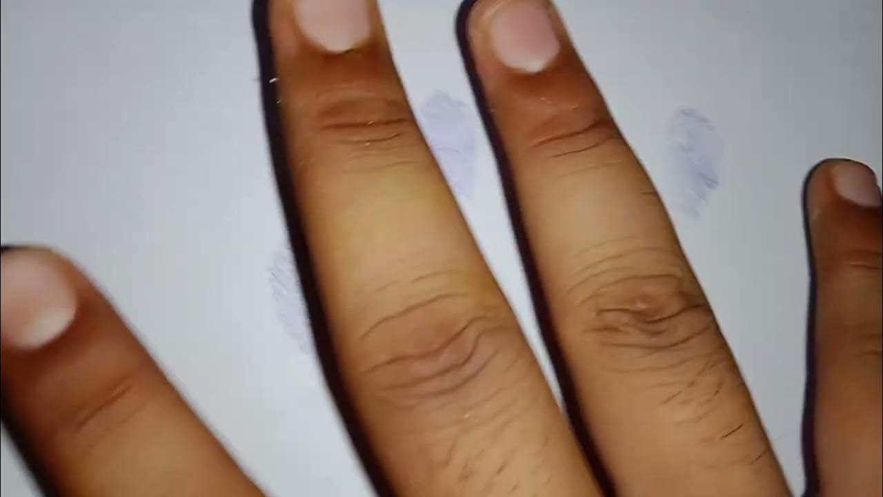 fingerprint impressed for neet form - YouTube