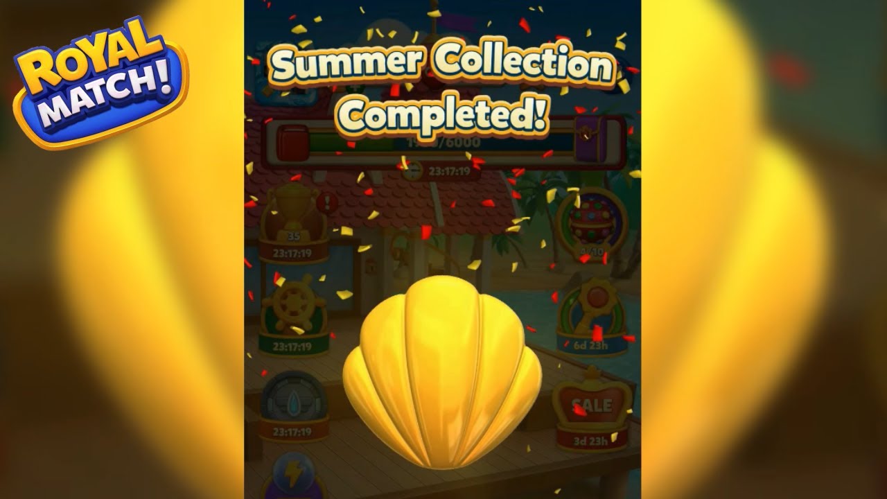 Completing the Summer Collection in Royal Match - YouTube