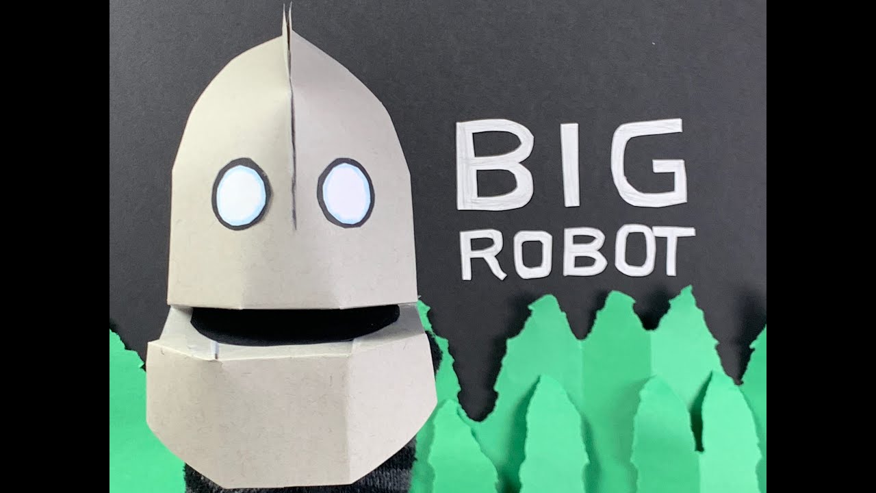 Make a Big Robot Puppet from Paper! - YouTube