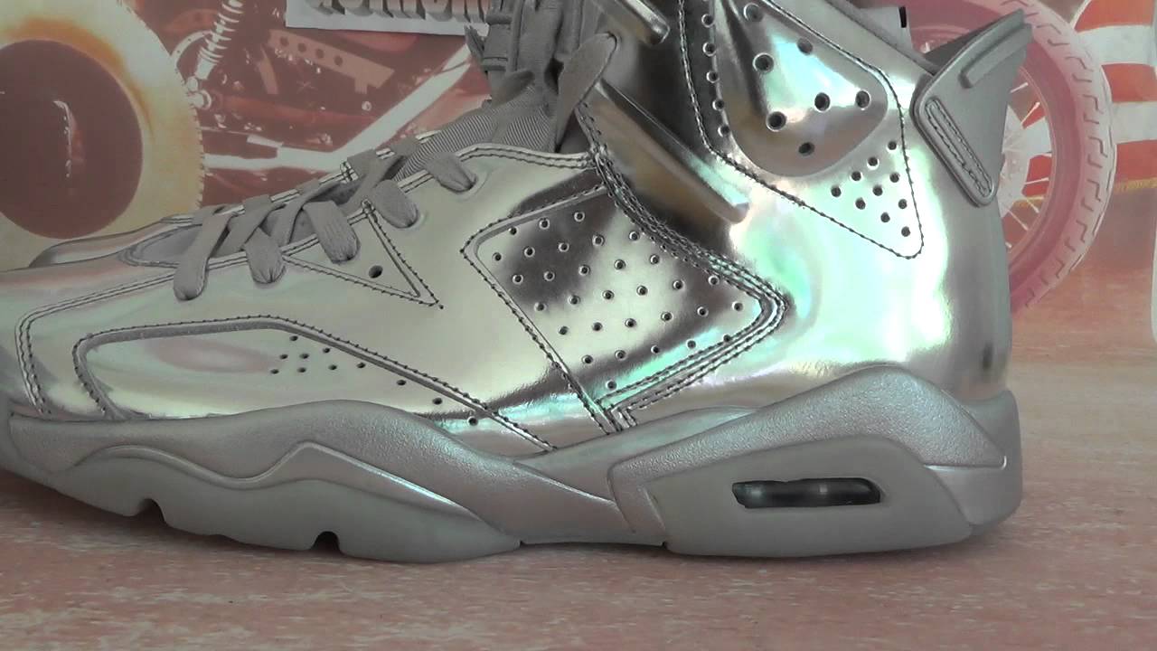 Air Jordan 6 Retro Silver Custom made Version - YouTube