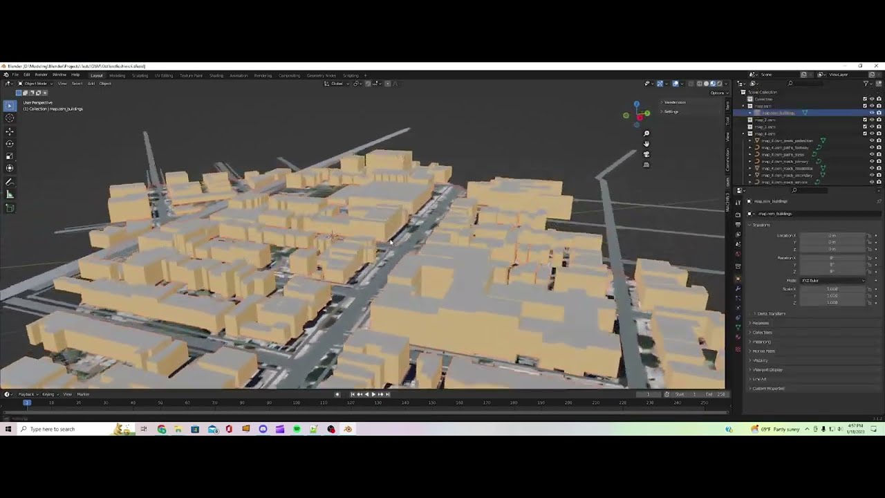 City Builder | Open Street Map Add ON | Blender - YouTube