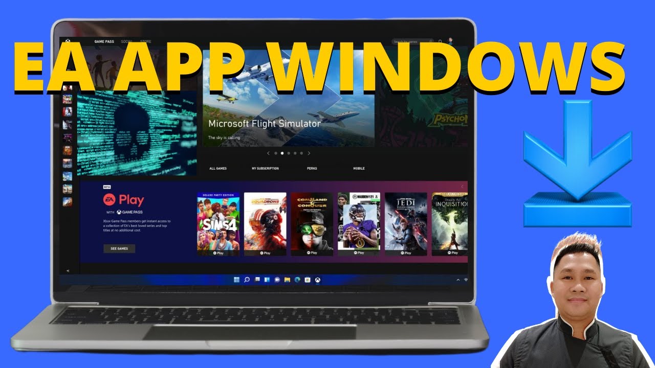 EA APP Window download for XBOX game pass - YouTube