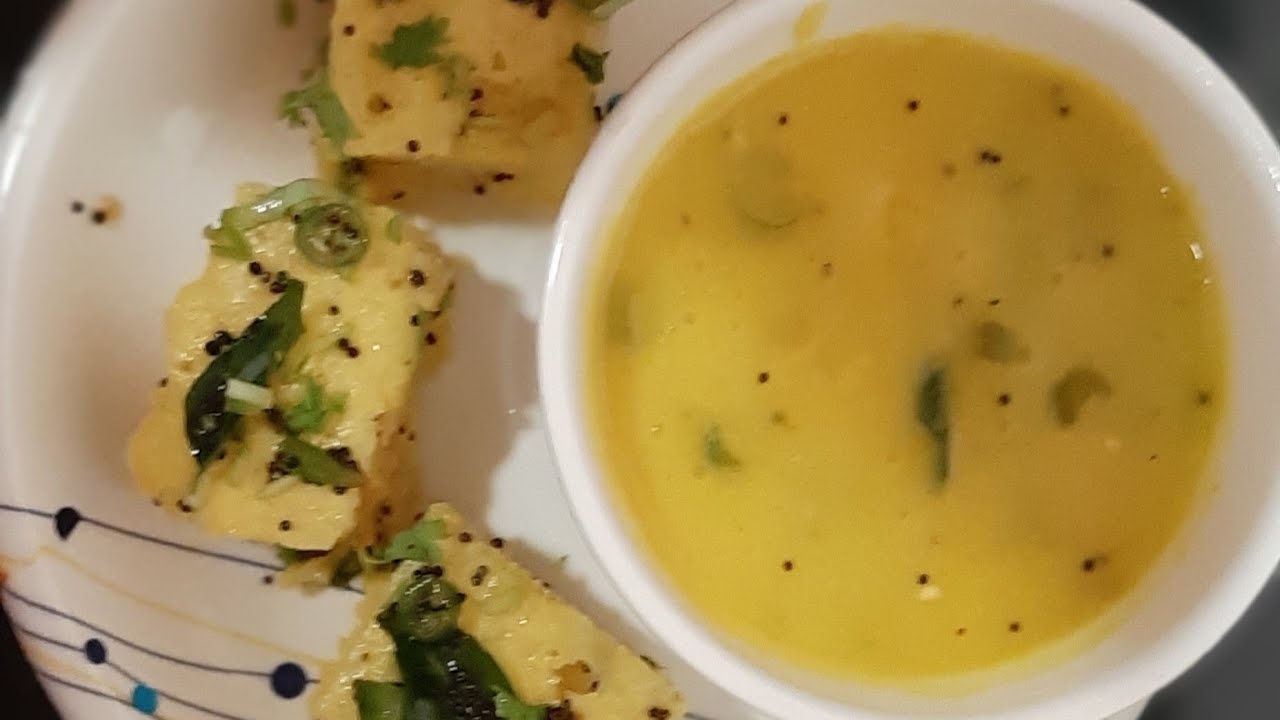 Gujarati Besan Kadhi to blend with Nylon Khaman White Dhokla Fafda ...