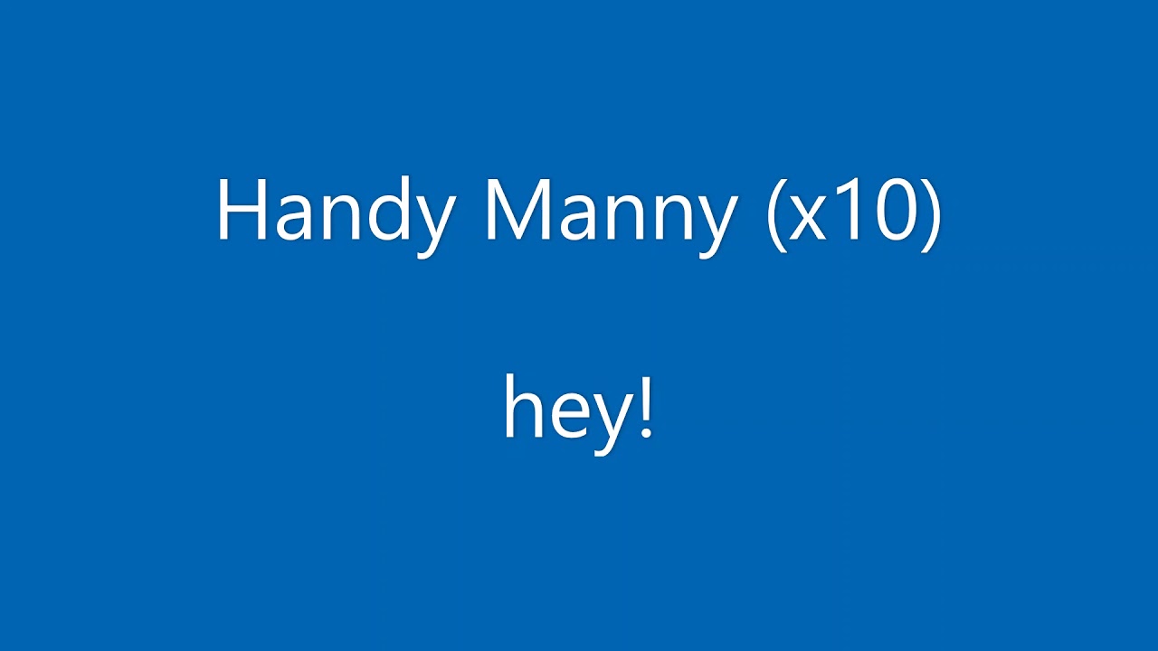 Handy Manny Main Title Theme Lyric Video - YouTube