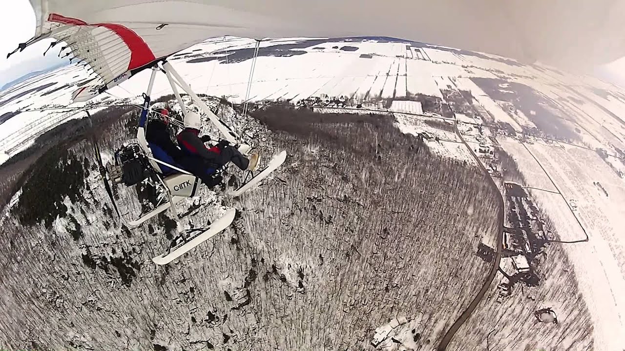 deltaplane motorisé - mont st-grégoire - YouTube