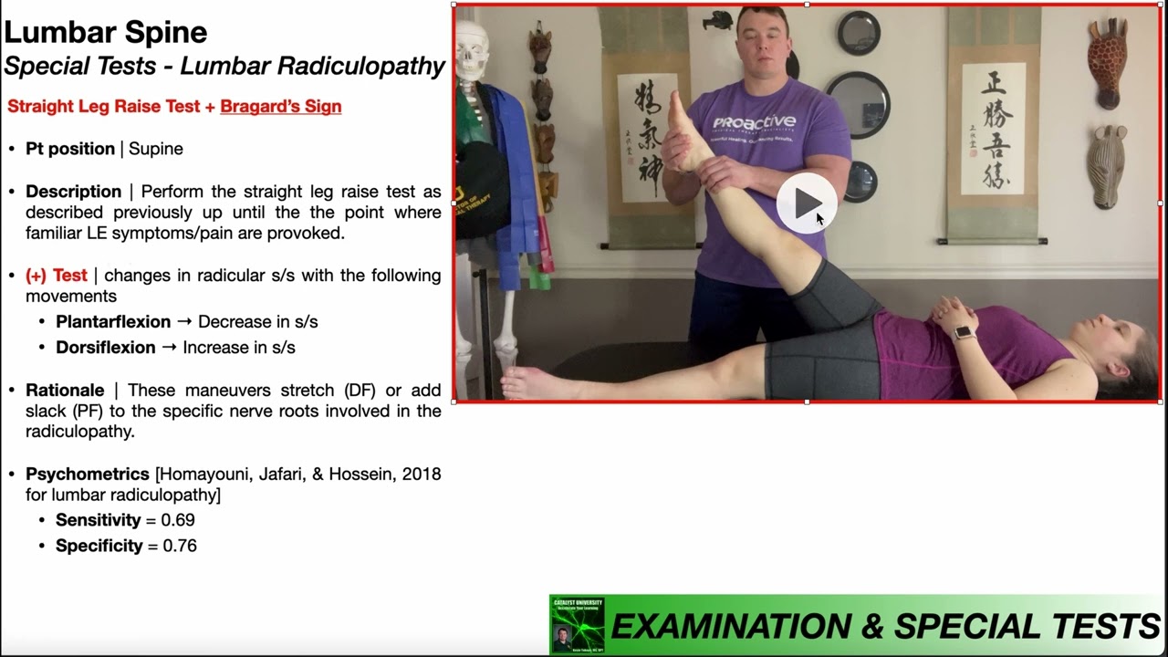 Bragard's Sign | Rationale & Interpretation - YouTube