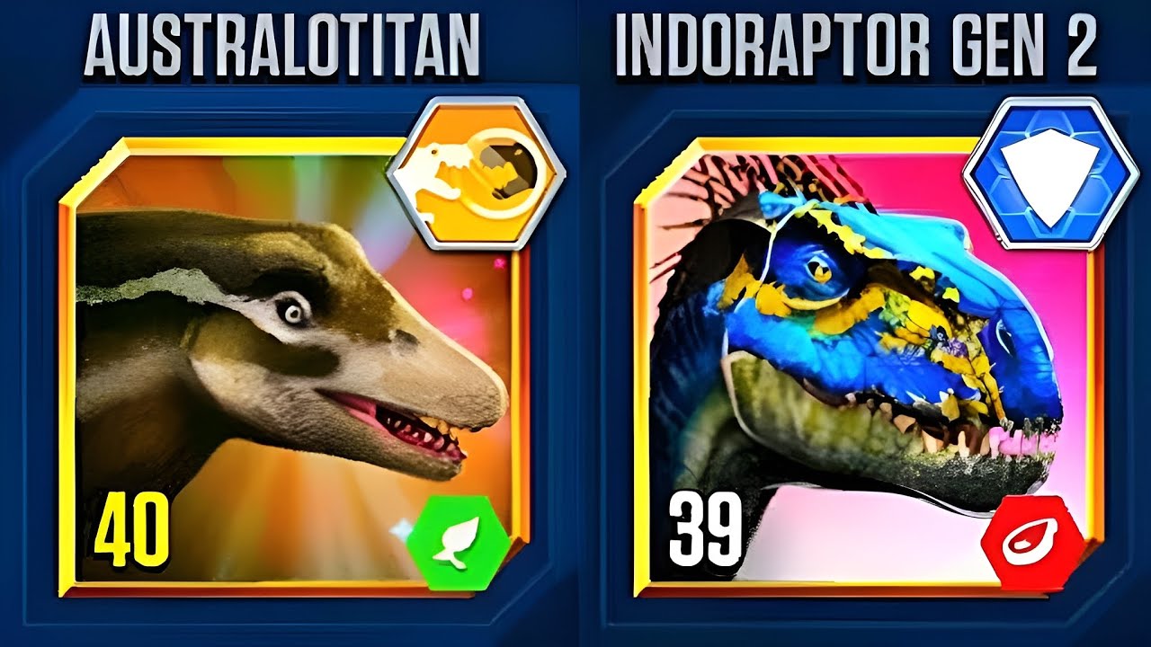 AUSTRALOTITAN VS INDORAPTOR GEN 2 CODE 19_PVP_BATTLE MODS | JURASSIC ...
