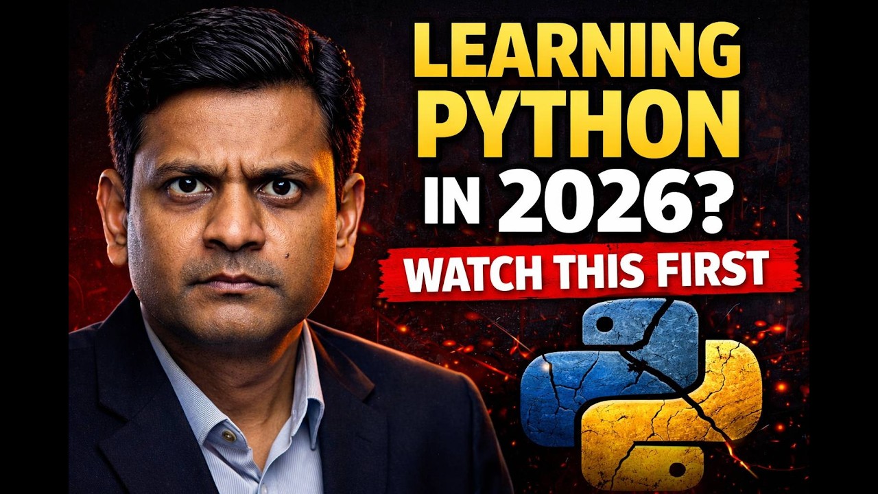 If You’re Learning Python in 2026, Watch This First - YouTube