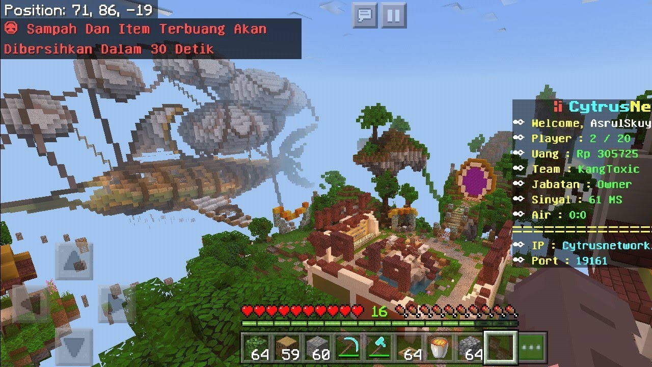 Map Lobby For Minecraft Server|MAP DOWNLOAD - YouTube