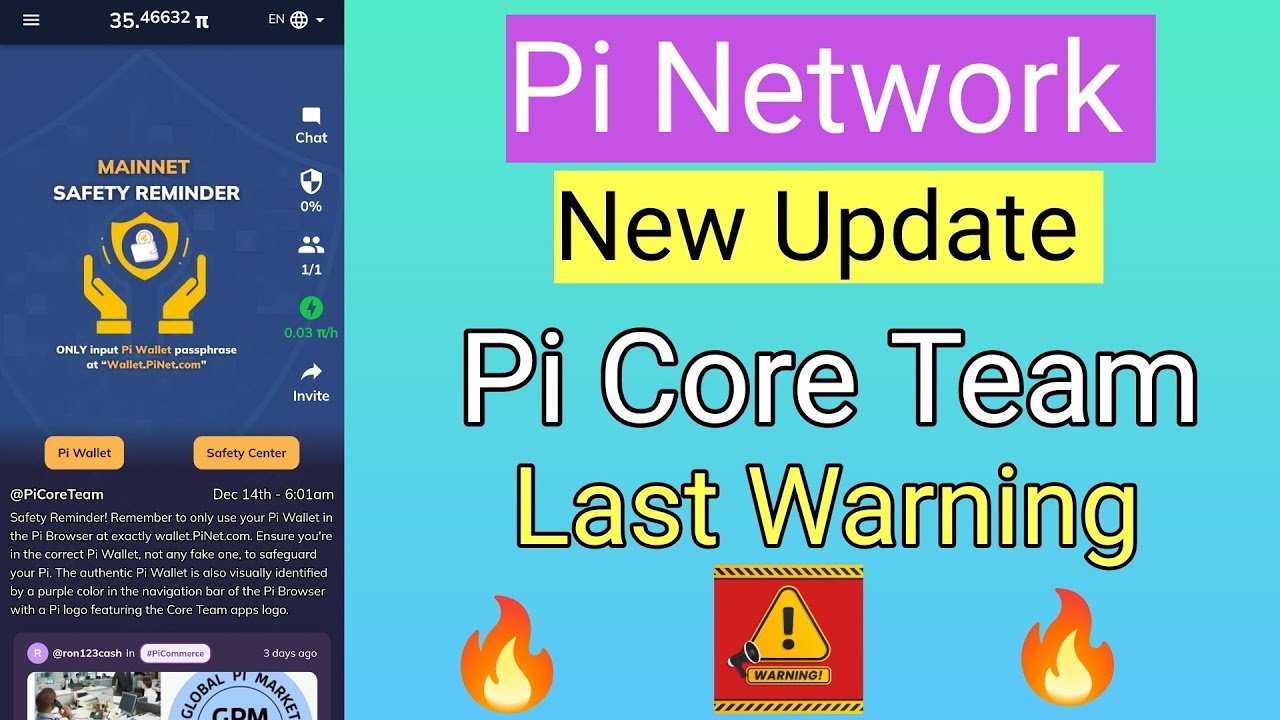 Pi Network New Update Core Team Latest Warning | Pi Withdrawl | Pi ...