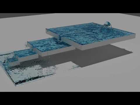 water simulation in blender - YouTube