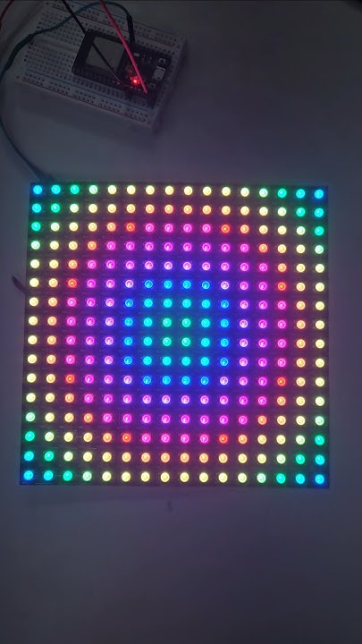 Pretty lights using ESP32 and WS2812B LED matrix - YouTube