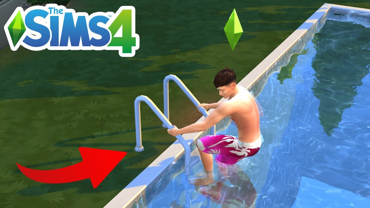 How To Get And Use A Pool Ladder (Tutorial) - The Sims 4 - YouTube