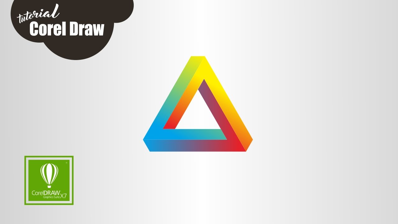 3d Triangle - Tutorial Corel Draw X7 Indonesia - YouTube