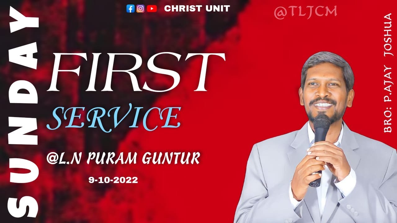 SUNDAY WORSHIP||1st Service||09/10/2022|| Pastor.Ajay joshua garu ...