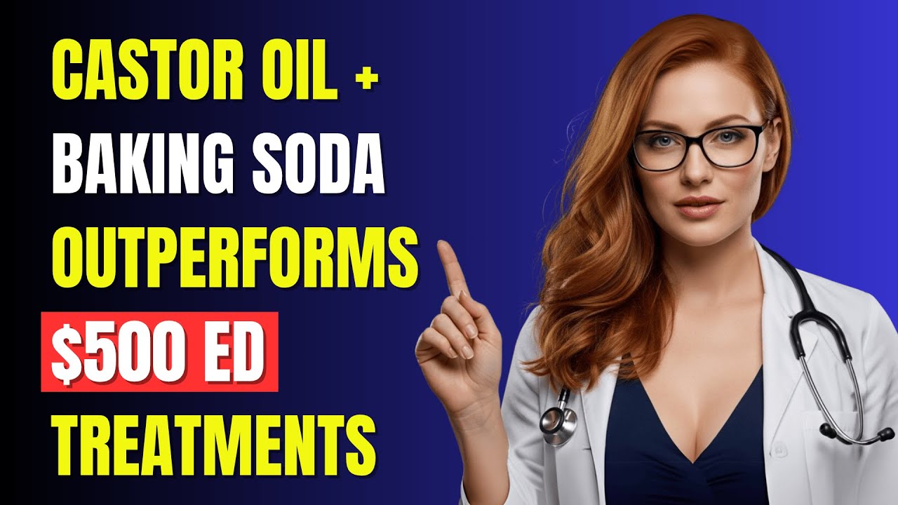 MIX CASTOR OIL + BAKING SODA: COMBO BEATS ALL ED MEDICATIONS | DR ...