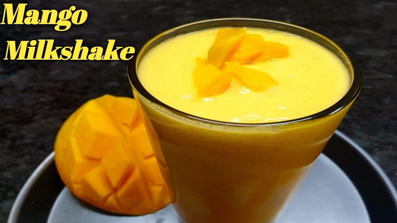 How to make Mango Milkshake Recipe | Fresh Mango Pulp | Summer Drink ...
