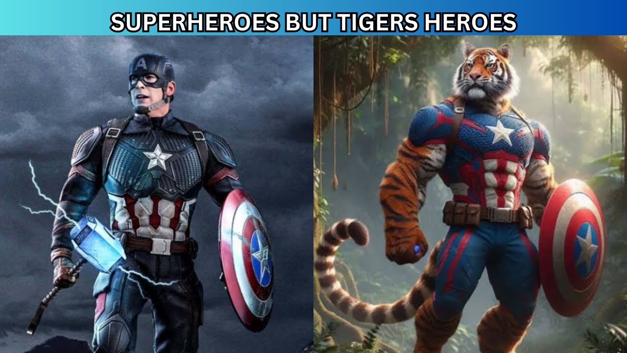 SUPERHEROES BUT TIGERS HEROES - YouTube