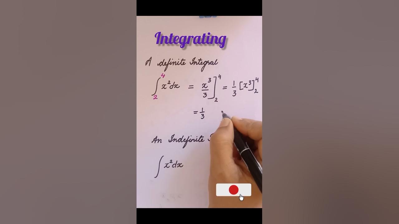 Definite and Indefinite Integrals | Difference between Definite and Indefinite Integrals - YouTube