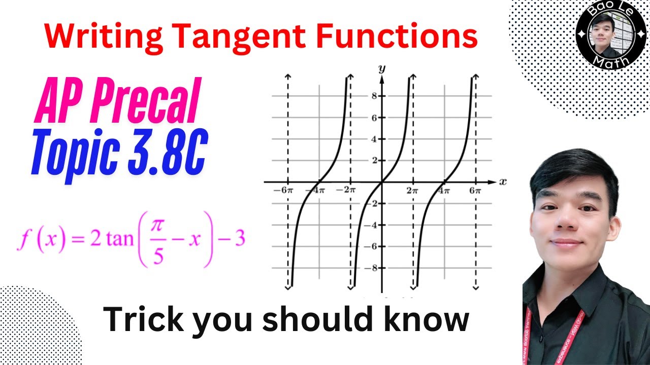 AP Precalculus | Topic 3.8C | Writing the Tangent Function & Finding ...