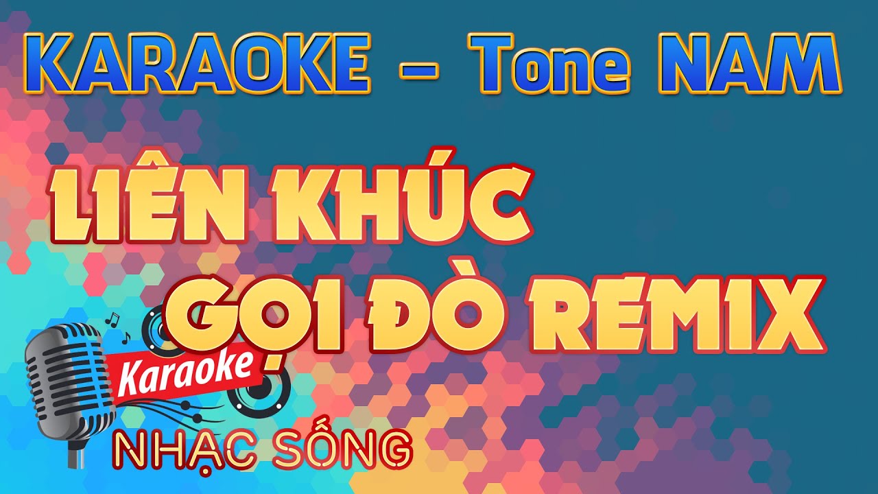Liên Khúc Gọi Đò Remix- Tone Nam - Karaoke Nhạc Sống Sóc Trăng - YouTube
