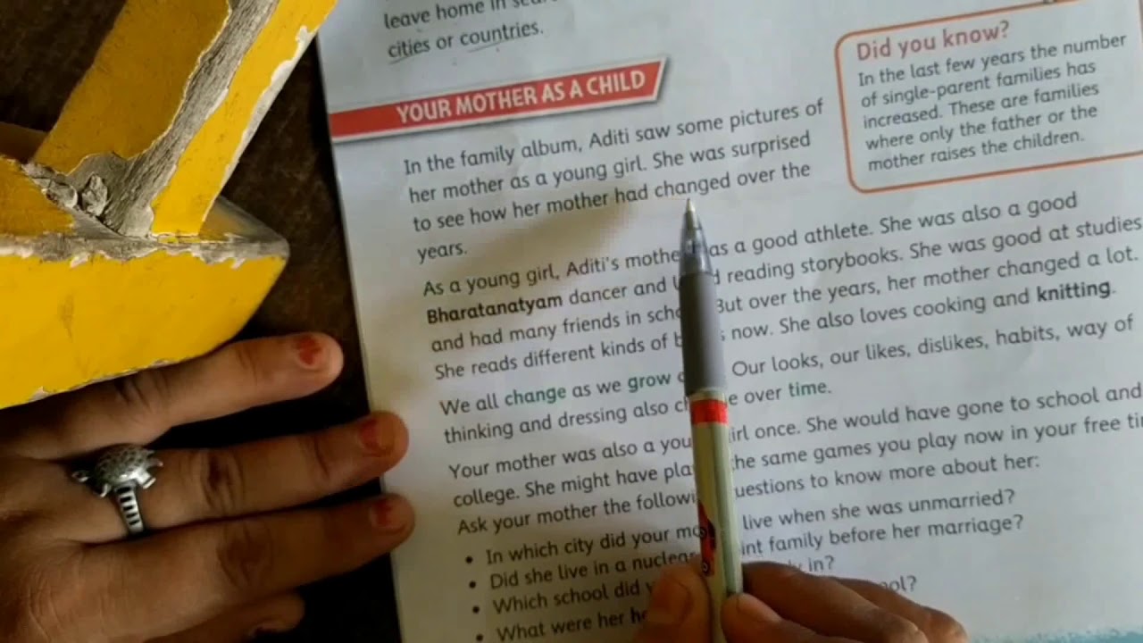 Subject-EVS,Std-4th chapter-1 (My Family - YouTube