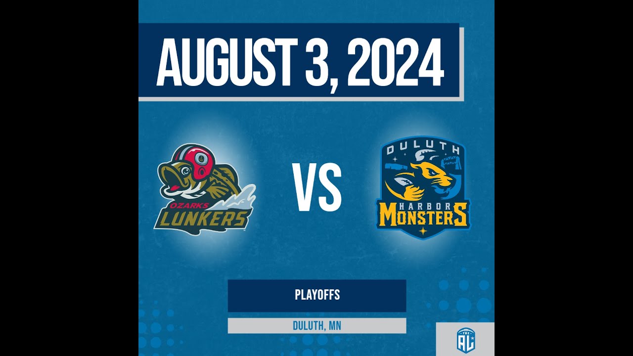 @thearenaleague Playoffs Ozarks Lunkers @ Duluth Harbor Monsters 08/03 ...