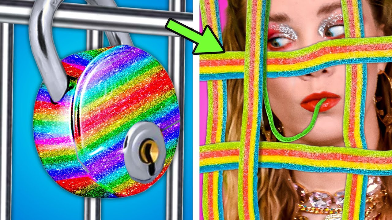 CRAZY WAYS TO SNEAK FOOD INTO JAIL || Edible Prison Snack Ideas & DIY ...