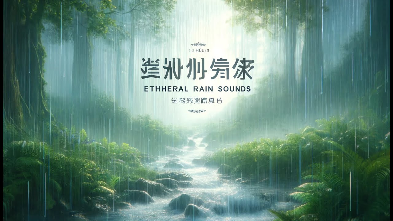 "10 Hours Ethereal Rain Sounds | Relaxing Meditation & Sleep Music | 十 ...
