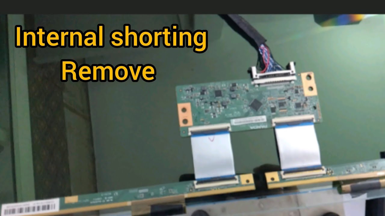 panda 43 Inch panel internal shorting panel repair - YouTube