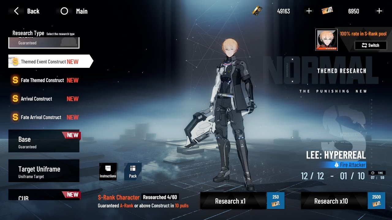 [Punishing; Gray Raven] "Lee:Hyperreal", "Key of Tempus Gate-Stokes" & "Punchy" Research - YouTube