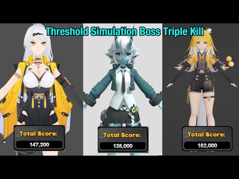 Threshold Simulation | Non Final Bosses Triple Kill (Marionette/Priest ...