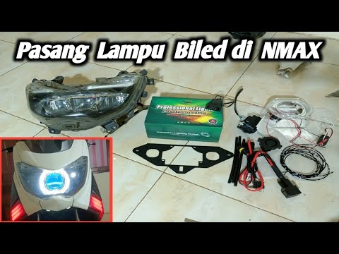 cara pasang lampu Biled di motor nmax - YouTube