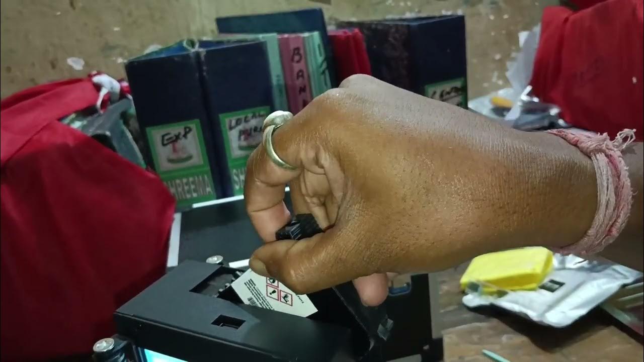 Inkjet Batch coder machine - YouTube