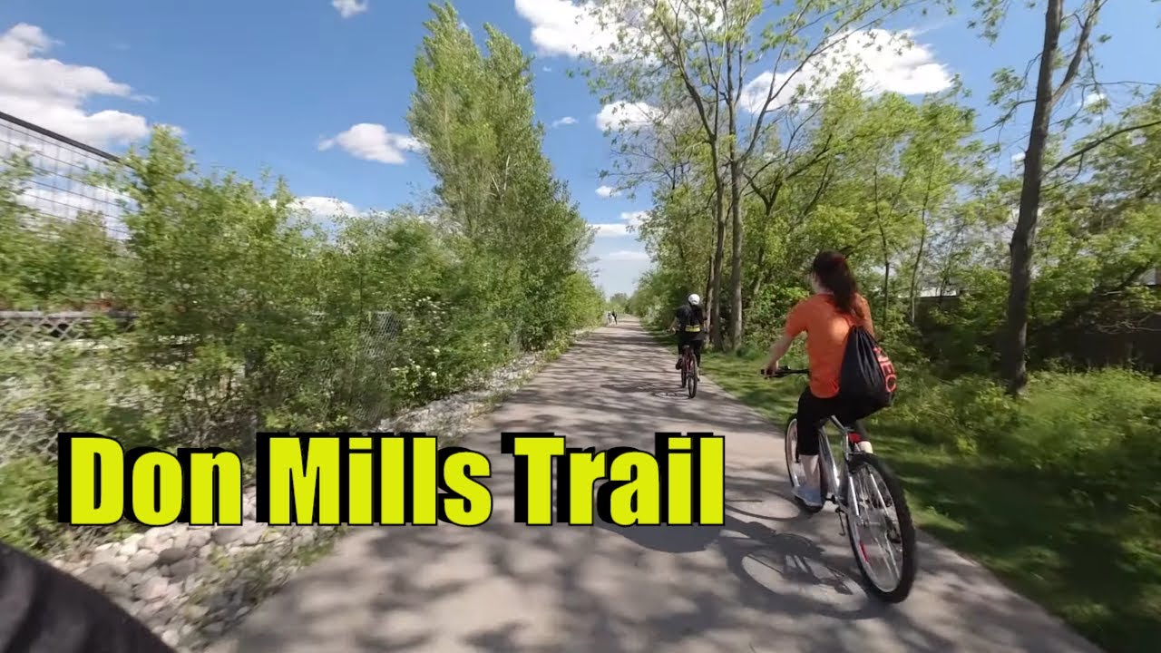 The Don Mills Trail, cycling and walking trail in Toronto, Ontario ...